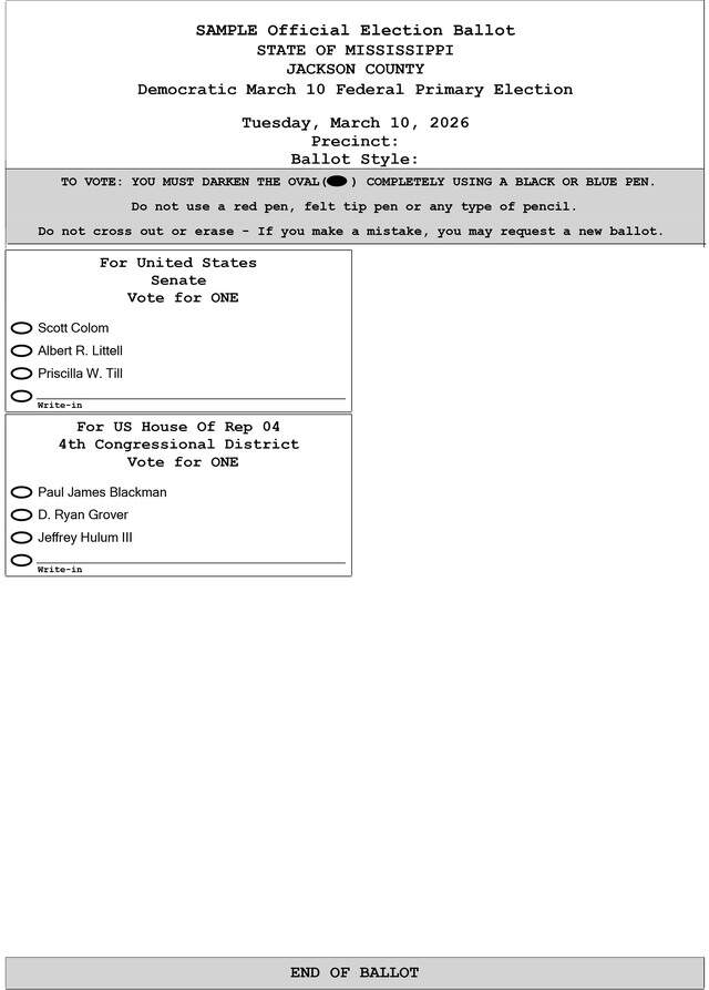 What Jackson County voters need to know for March 10 primary | Biloxi ...