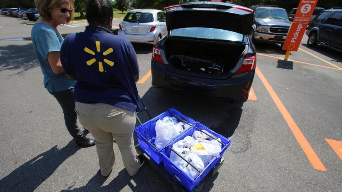 We tried curbside grocery pickup after ordering groceries online from ...