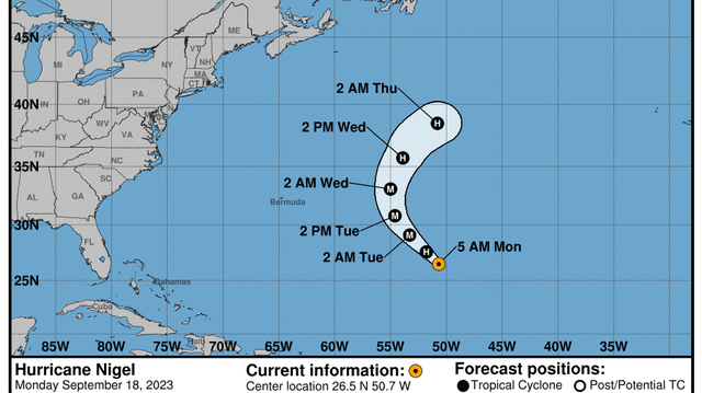 Category 1 Hurricane Nigel path, advisory & warnings | Biloxi Sun Herald