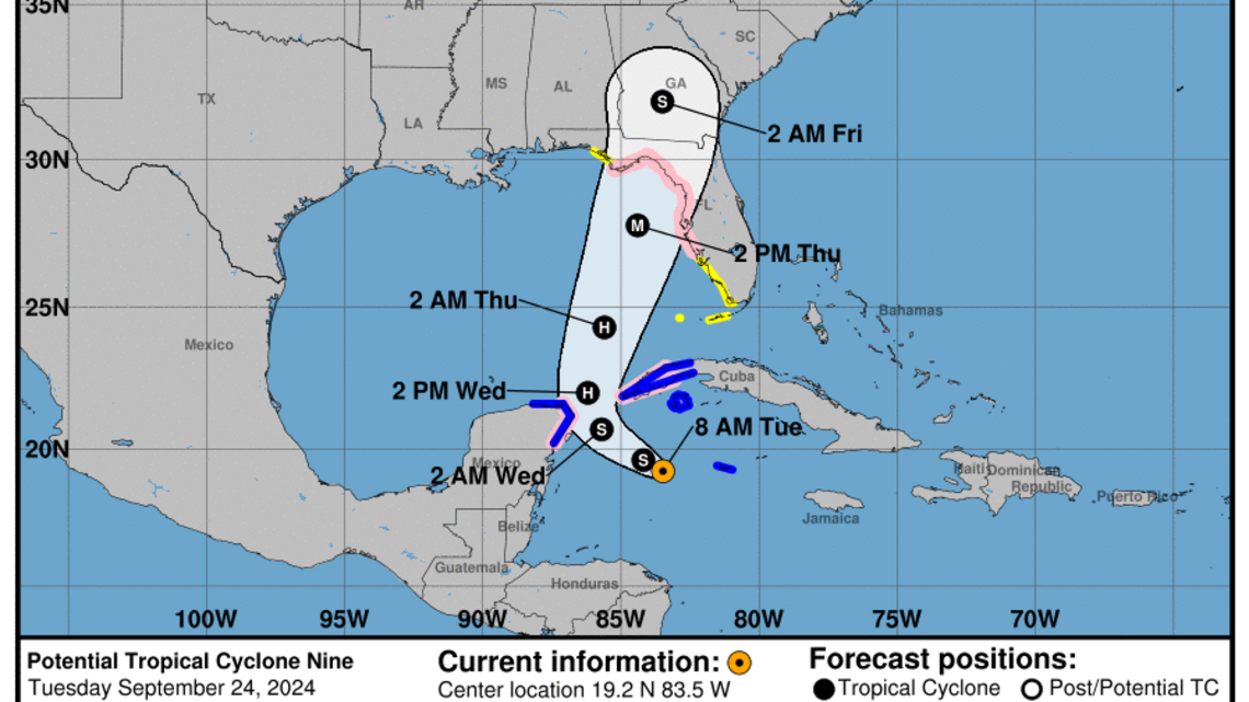 Potential Tropical Cyclone path, advisory & warnings | Biloxi Sun Herald