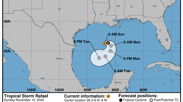 Tropical Storm Rafael path, advisory & warnings | Biloxi Sun Herald