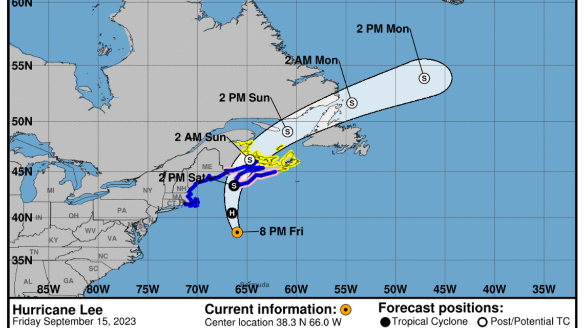 Category 1 Hurricane Lee path, advisory & warnings | Biloxi Sun Herald