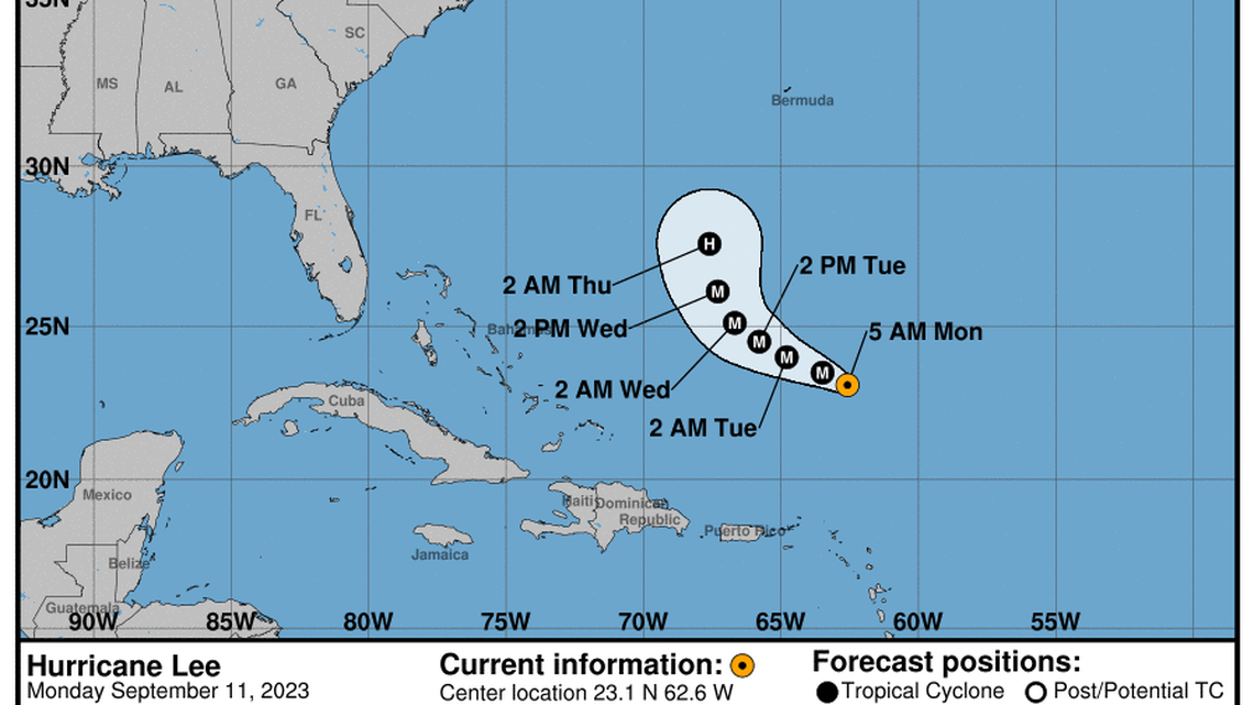 Category 3 Hurricane Lee path, advisory & warnings | Biloxi Sun Herald